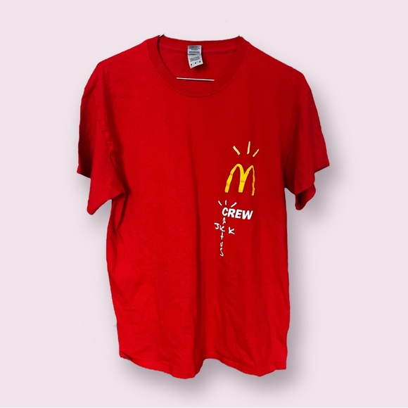 Shirts | Cactus Jack Mcdonalds Crew Member Tee | Poshmark